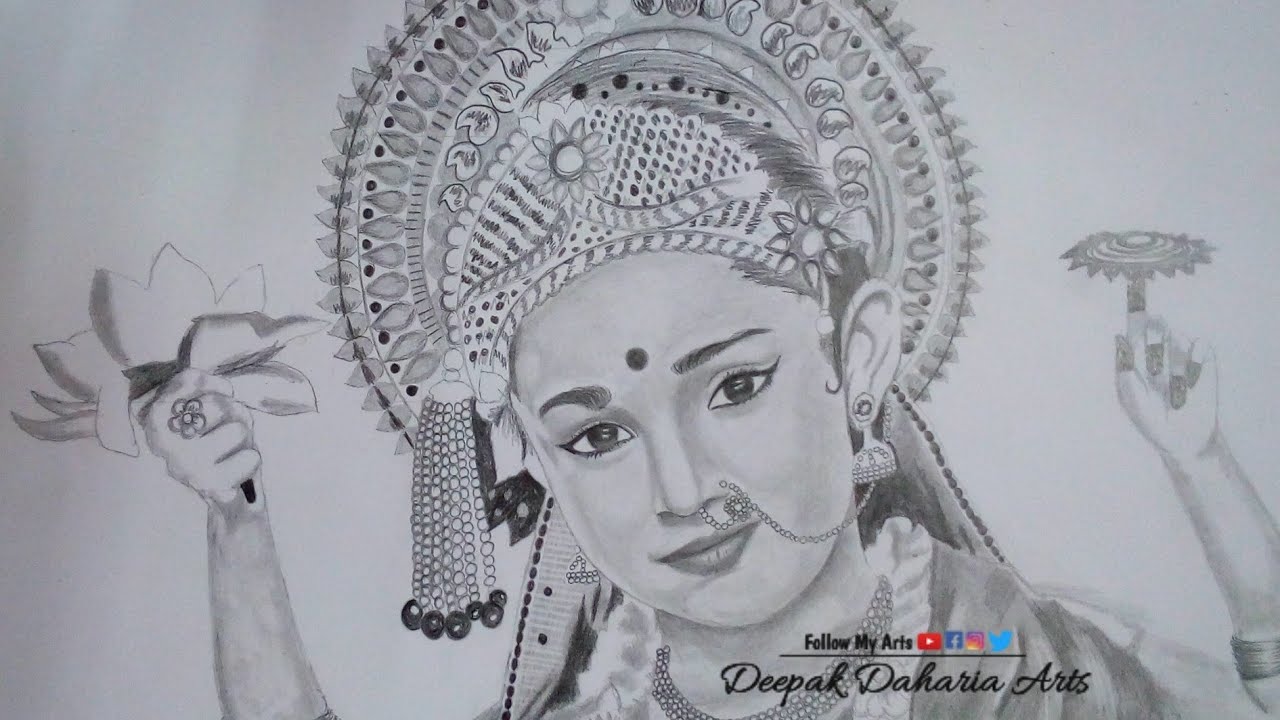 Drawing Maisha Dixit as Maa Vaishnodevi from Jag janai Maa Vaishnodevi ...