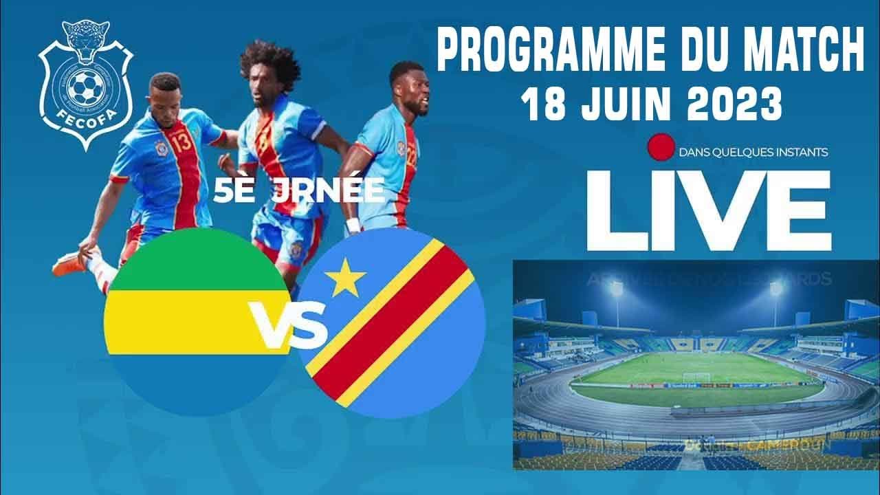 PRAGRAMME DES MATCH DE LA RDC VS GABON - YouTube