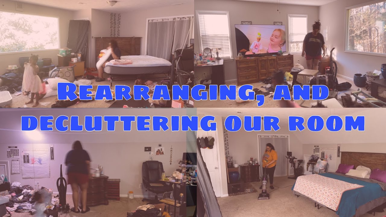 Rearranging, Decluttering, Cleaning Our Messy Room! | Complete Disaster ...