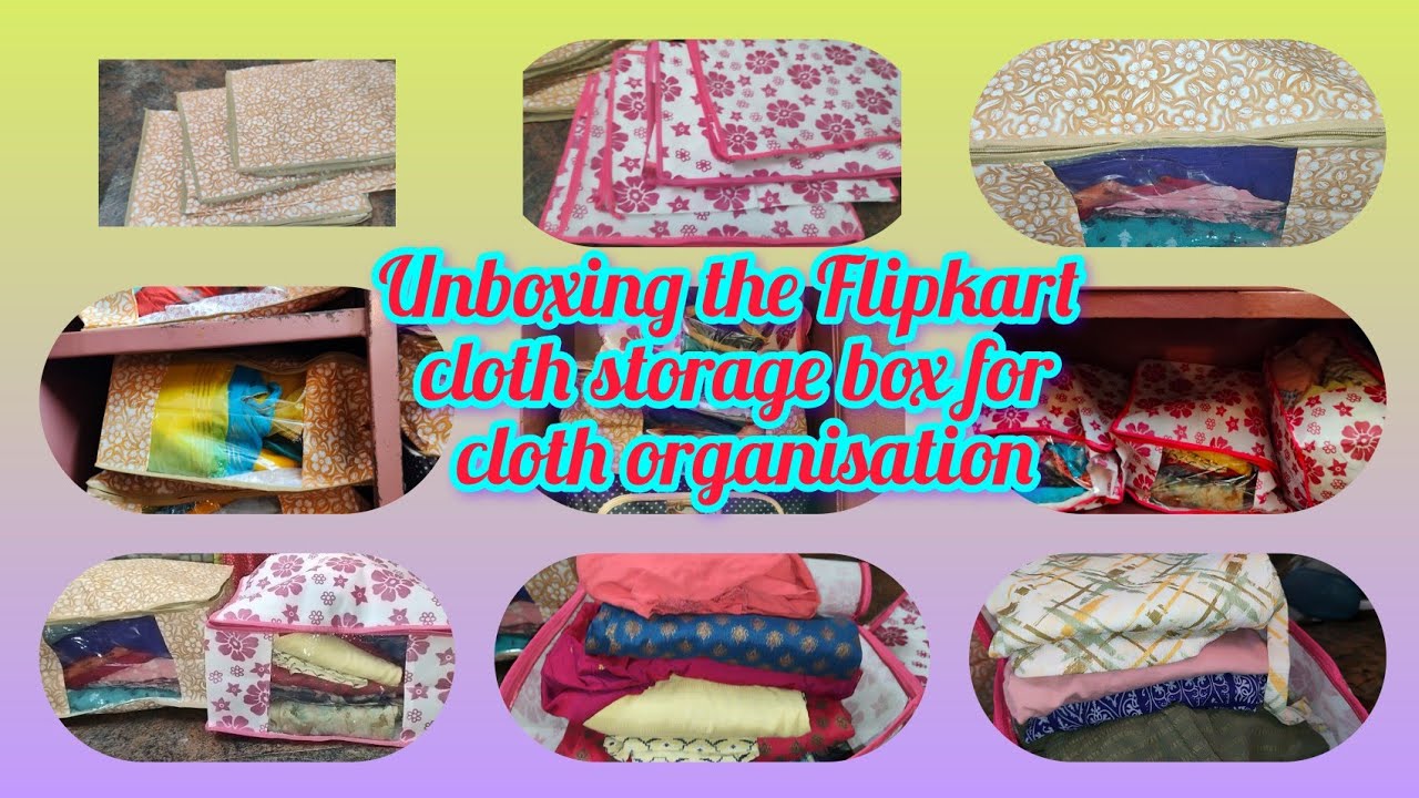 Unboxing the Flipkart cloth storage box for cloth organisation/ cloth ...