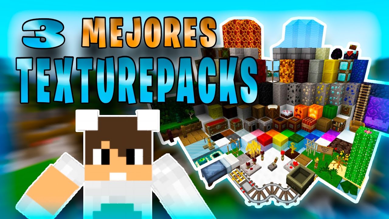 👉TOP 3 LOS MEJORES TEXTURE PACKS DE MINECRAFT (JAVA - PE) - YouTube