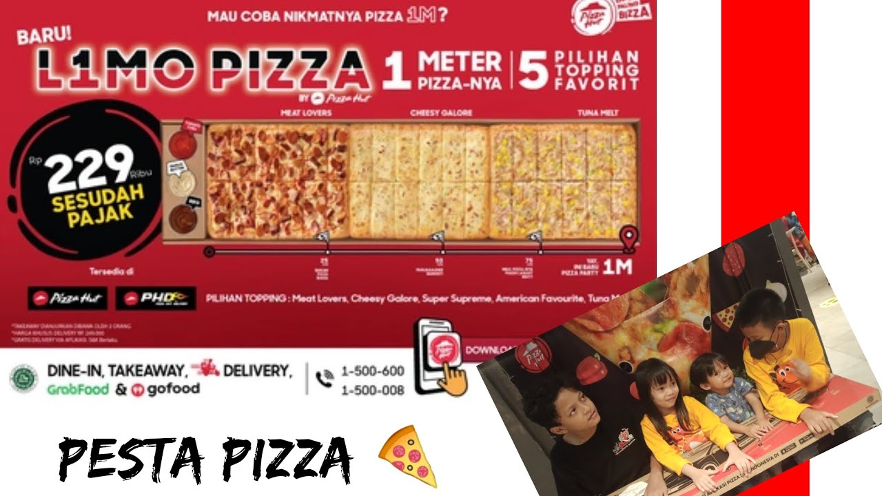 PIZZA VIRAL||LIMO PIZZA PANJANG 1 METER||PIZZA TERPANJANG - YouTube