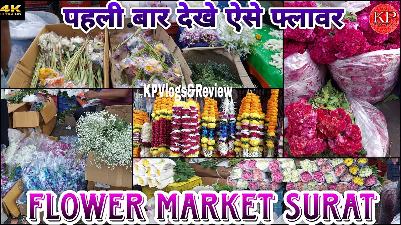 Flower Market Surat | Surat Biggest Flower Market | पहली बार देखे ऐसे ...