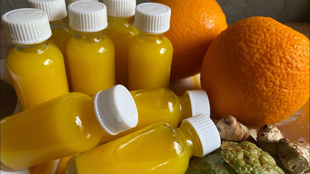 How To Make Ginger Shots || Immune Boosting Shots || Wellness Shots ...