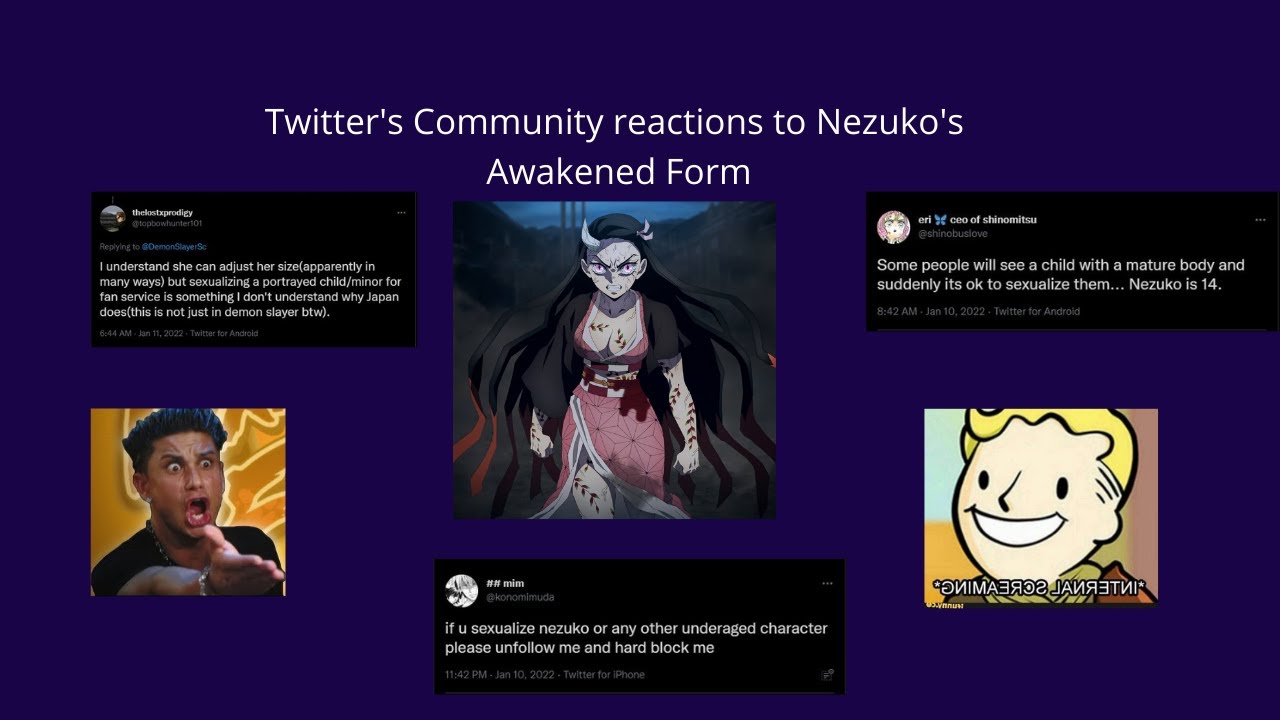 How Twitter's Community Felt About Nezuko's Awakening Forms - YouTube