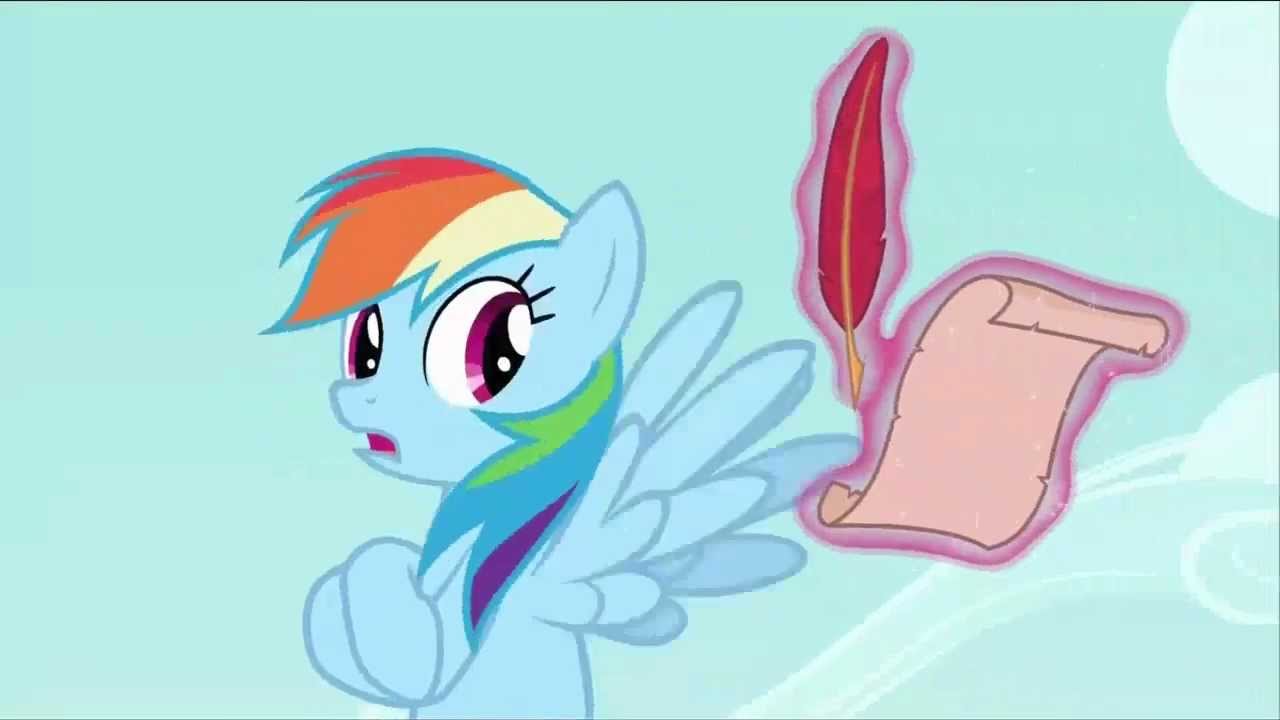Rainbow Dash breaks the fourth wall [ ;-) ] - YouTube