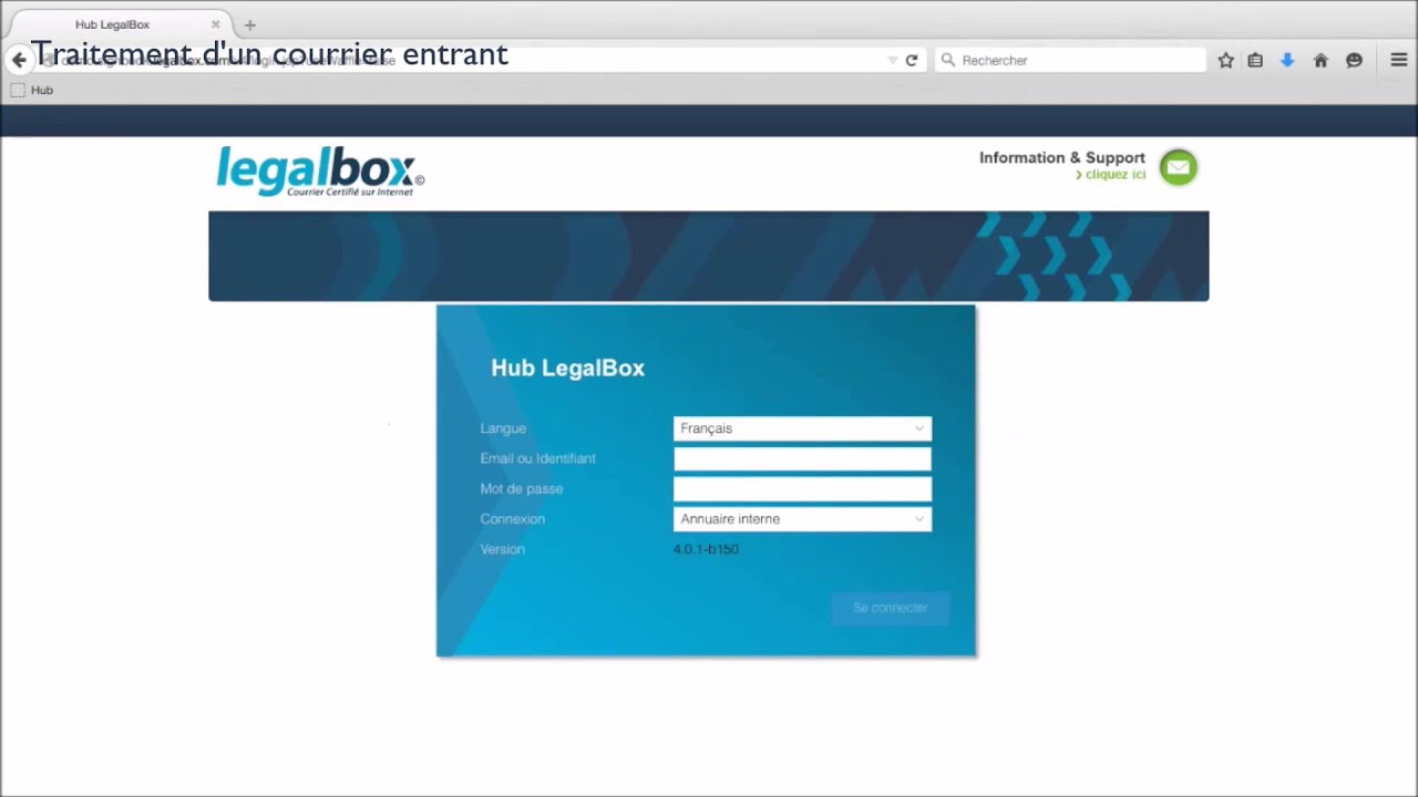 Traitement dématérialisé d'un courrier entrant - LegalBox - YouTube