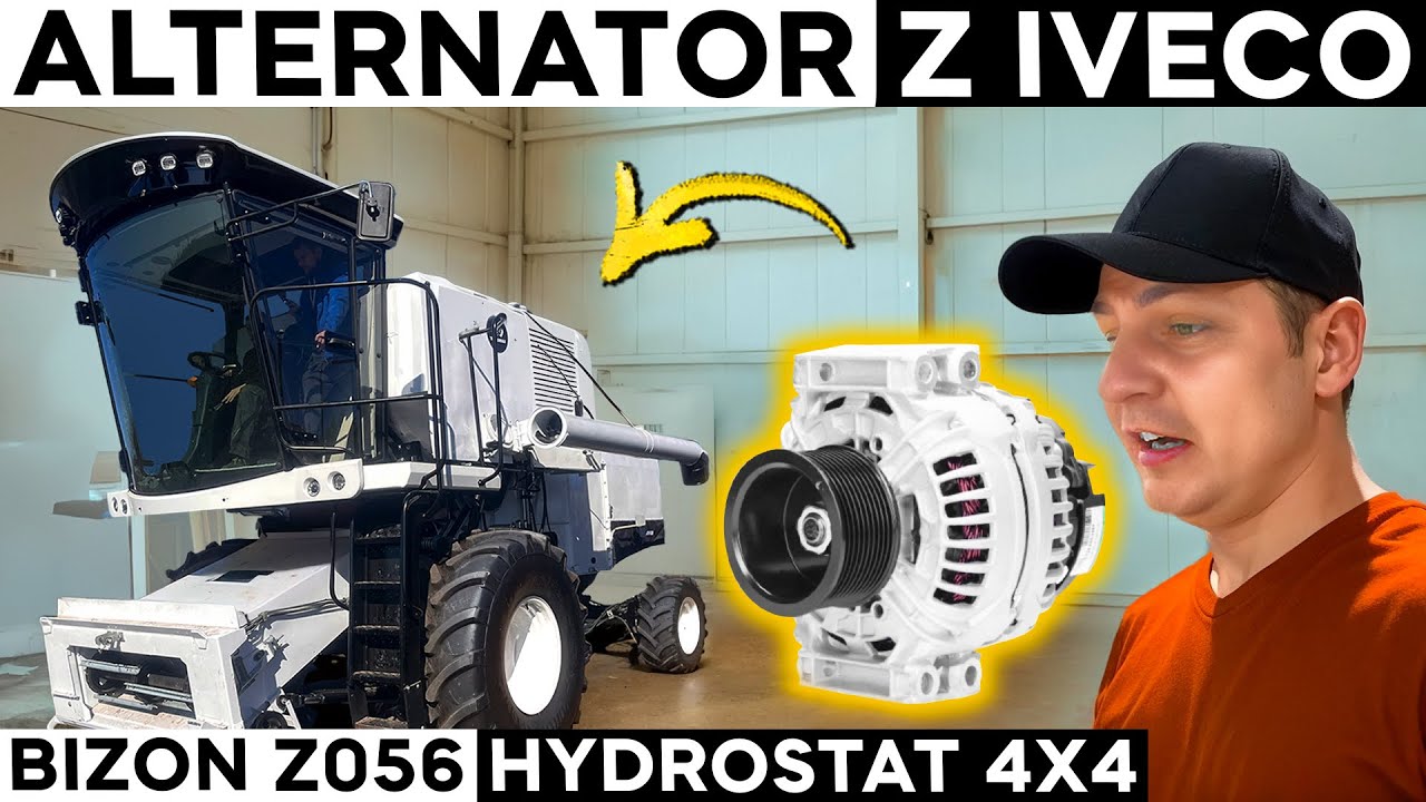 ZBYT Wydajny ALTERNATOR do BIZONA Z056 HYDROSTAT 4x4 ! Prądu NIE BRAKNIE !! - YouTube