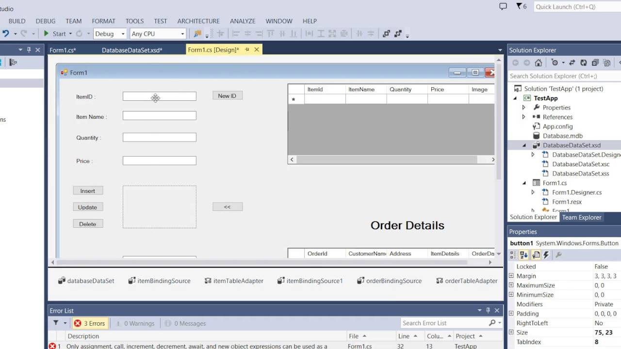 Basic C# Lesson 10 (How to create a new ID and Pass the Values to text ...