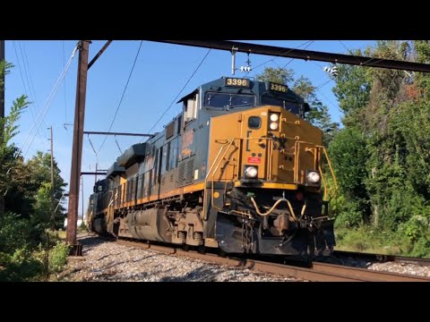CSX B713 & B725 Ethanol Loads & SD40-3 Trailing In Langhorne - YouTube