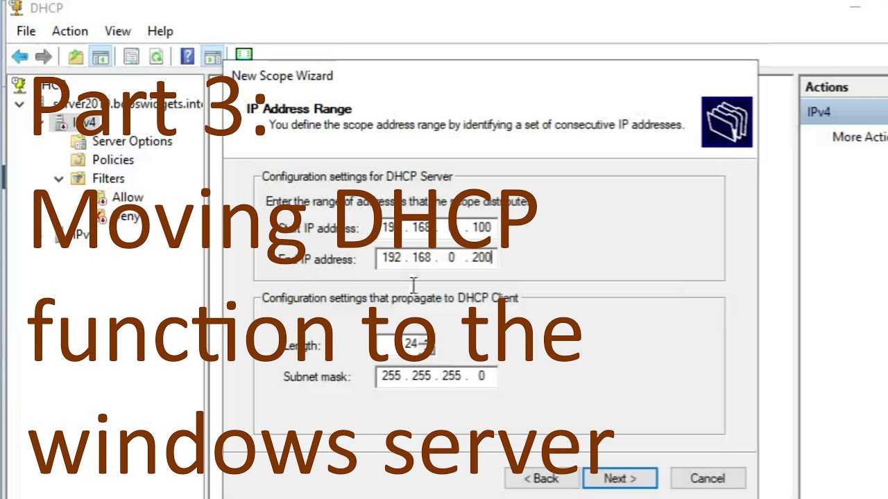 Part 3: DHCP Setup - Basic Windows Server and Active Directory Admin ...
