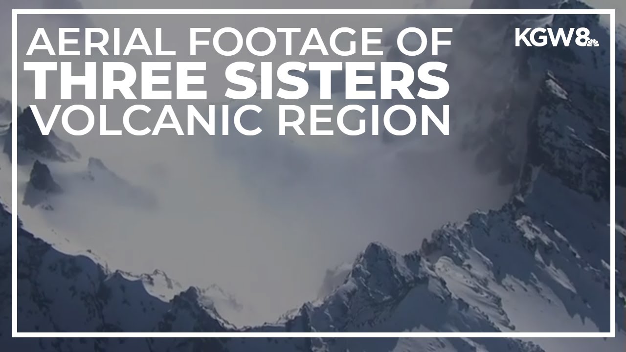 RAW VIDEO: Aerial footage of Three Sisters volcanic region in central ...