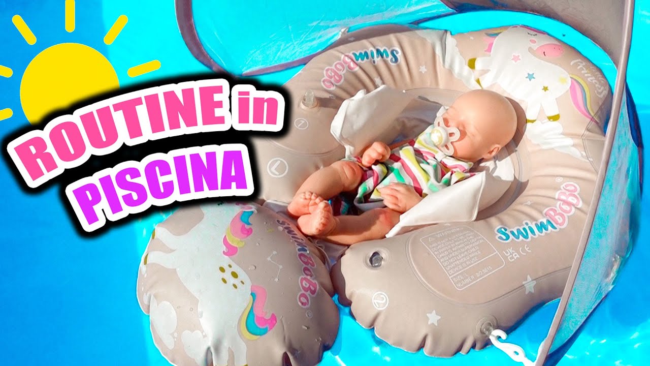 Prima MORNING ROUTINE in PISCINA!! Bella SILICONE BABY fa il bagno ...