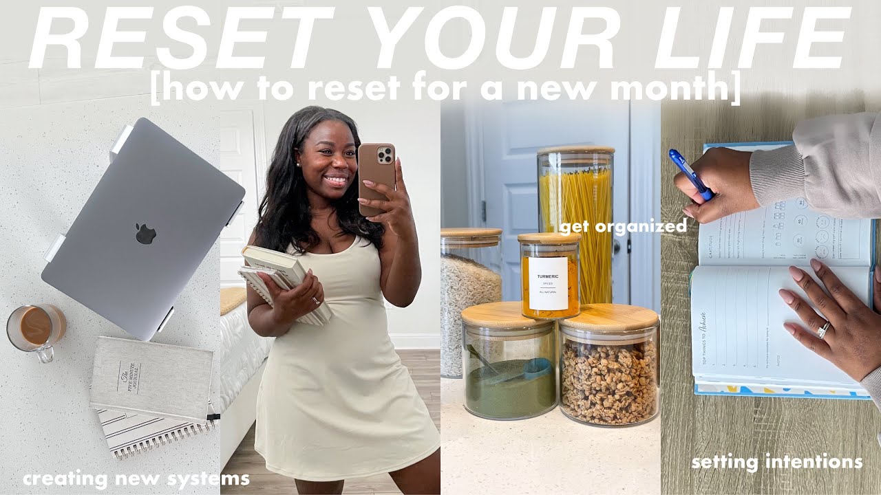 HOW TO RESET FOR A NEW MONTH | tips for setting intentions, budgeting ...