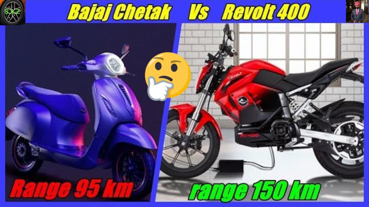 Bajaj Chetak Vs Revolt 400//compare chetak with revolt//chetak vs ...