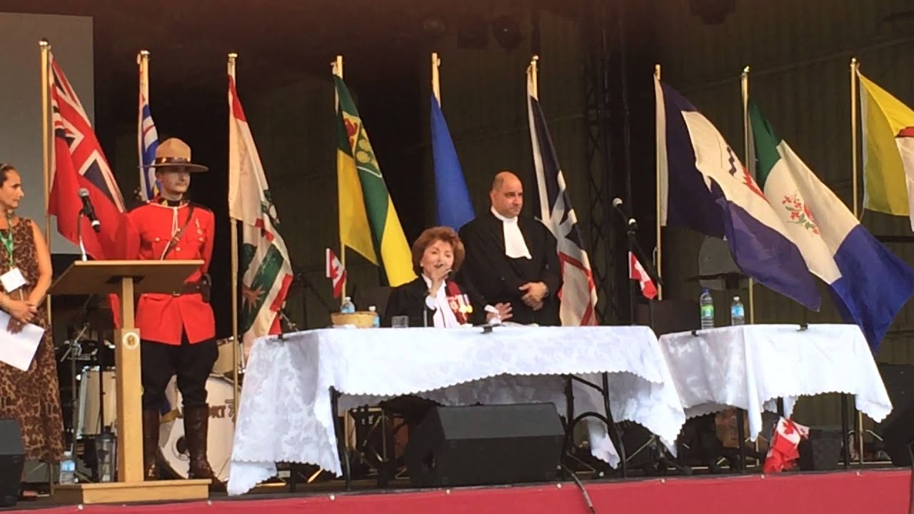 Canadian Citizenship Ceremony. Judge Barbara Seal presiding. Cote Saint ...