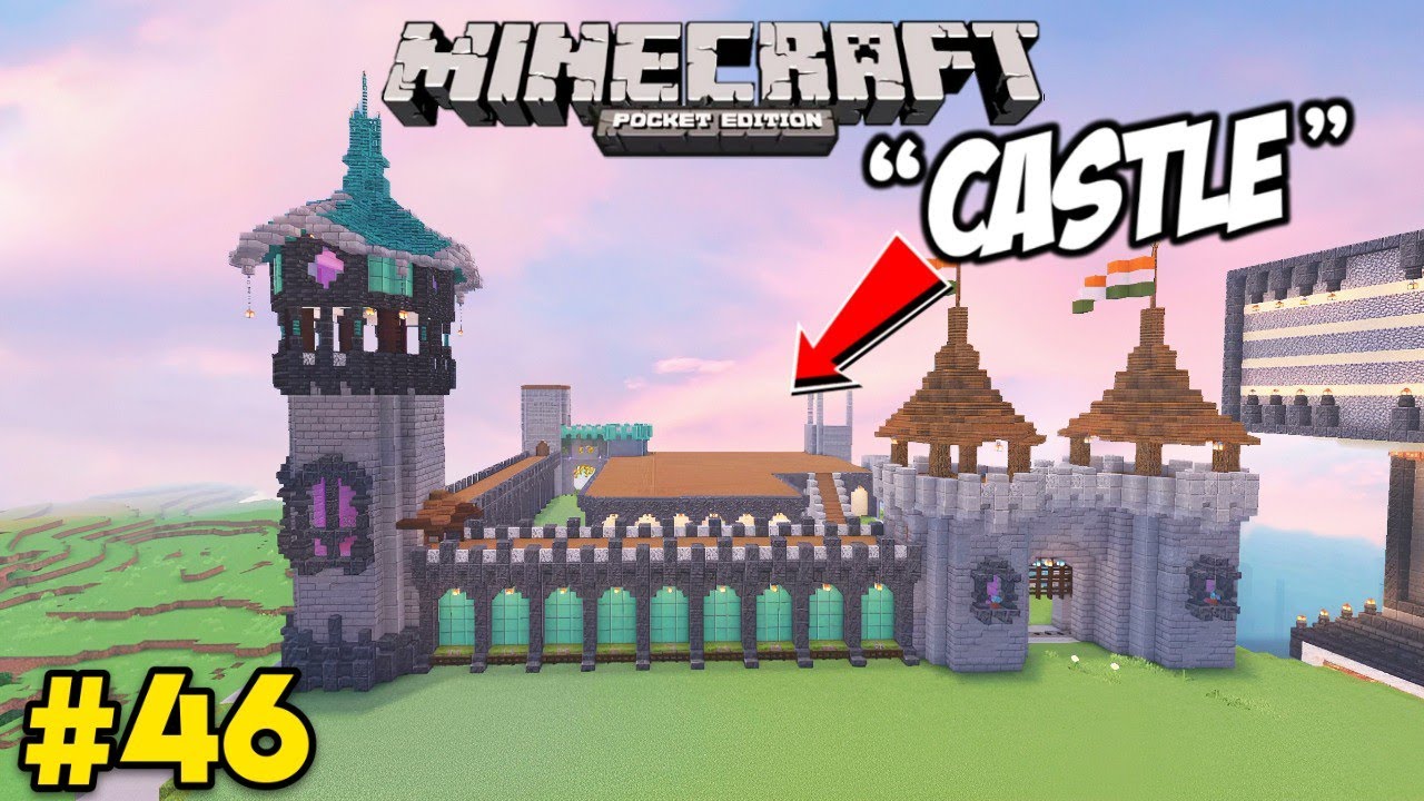 Building A Giant Castle | Minecraft Pe 1.19 Survival series In Hindi ...