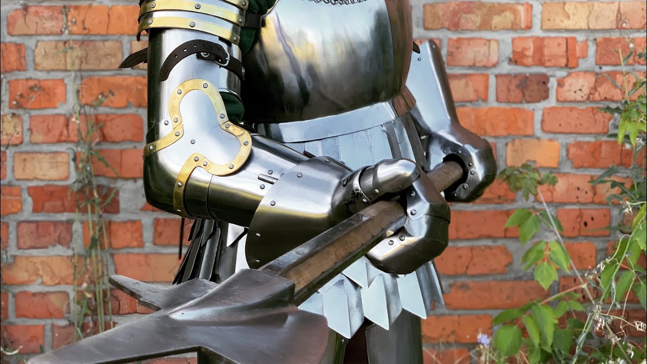 Tested Plate armor set with scale skirts. 14 ctry Armor tested - YouTube