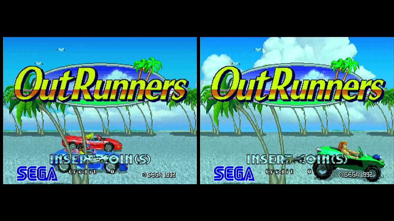 【通信2P版ソロ・ﾅﾒﾌﾟEasy】 アウトランナーズ セガ OutRunners Australia ALL SEGA System 32 Arcade Actual Hardware ...