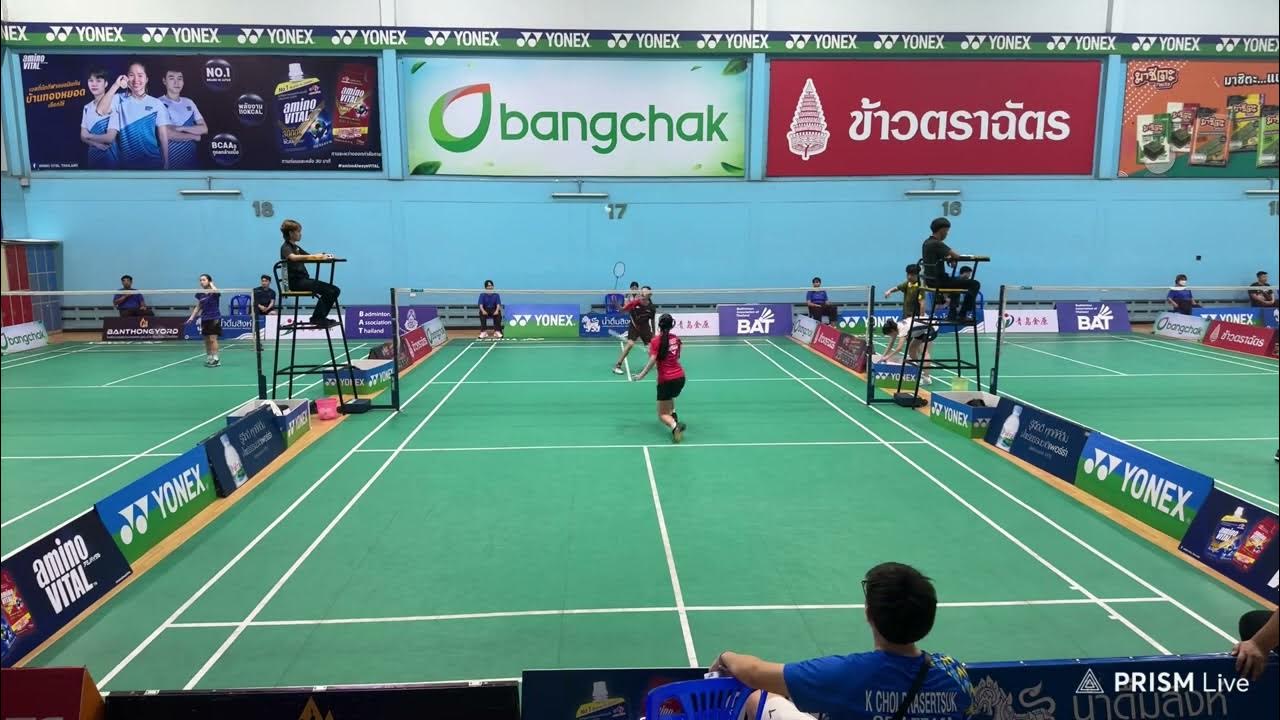 YONEX-SINGHA-QINGDAO JINYUAN-BTY Championships 2023 โบว์ Vs May YOON SAN (Singapore) - YouTube