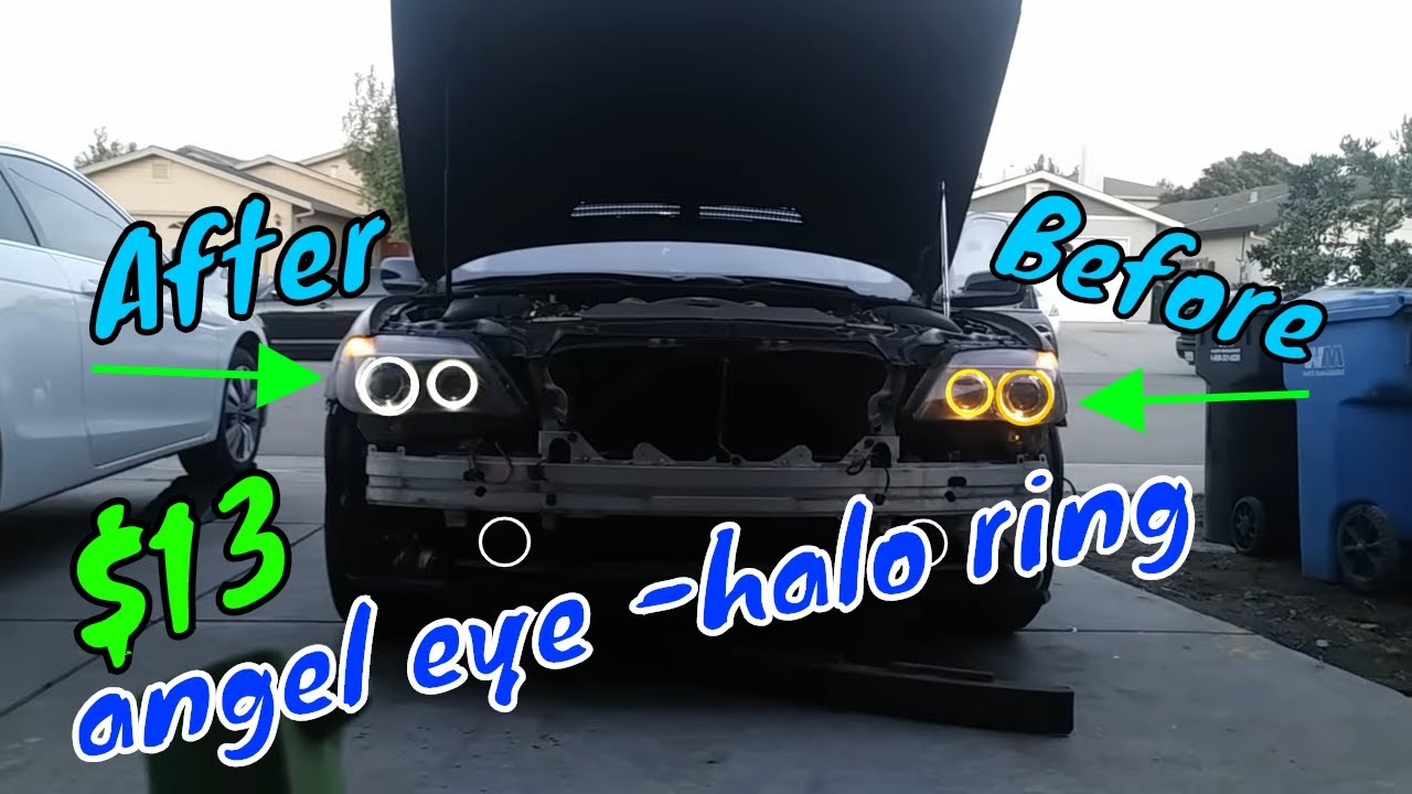 bmw e65 led halo / bmw e65 angel eye lights & led fog lights + bmw ...