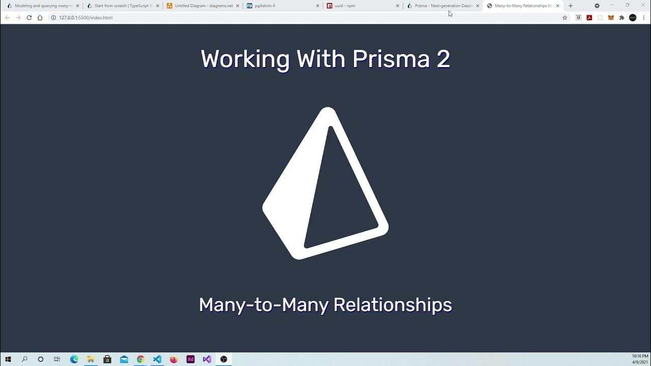 Working With Prisma 2: Many-to-Many Relations - YouTube