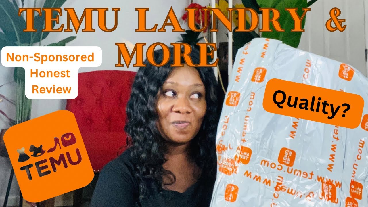 Temu Laundry & More Haul - YouTube