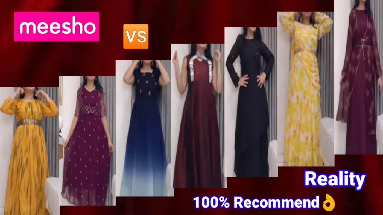 *huge* Meesho Gown collection 👗 Tryon Haul 😍 honest Review 🤩meesho ...