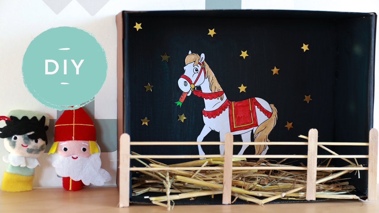 Een Ozosnel stal knutselen voor Sinterklaas - YouTube