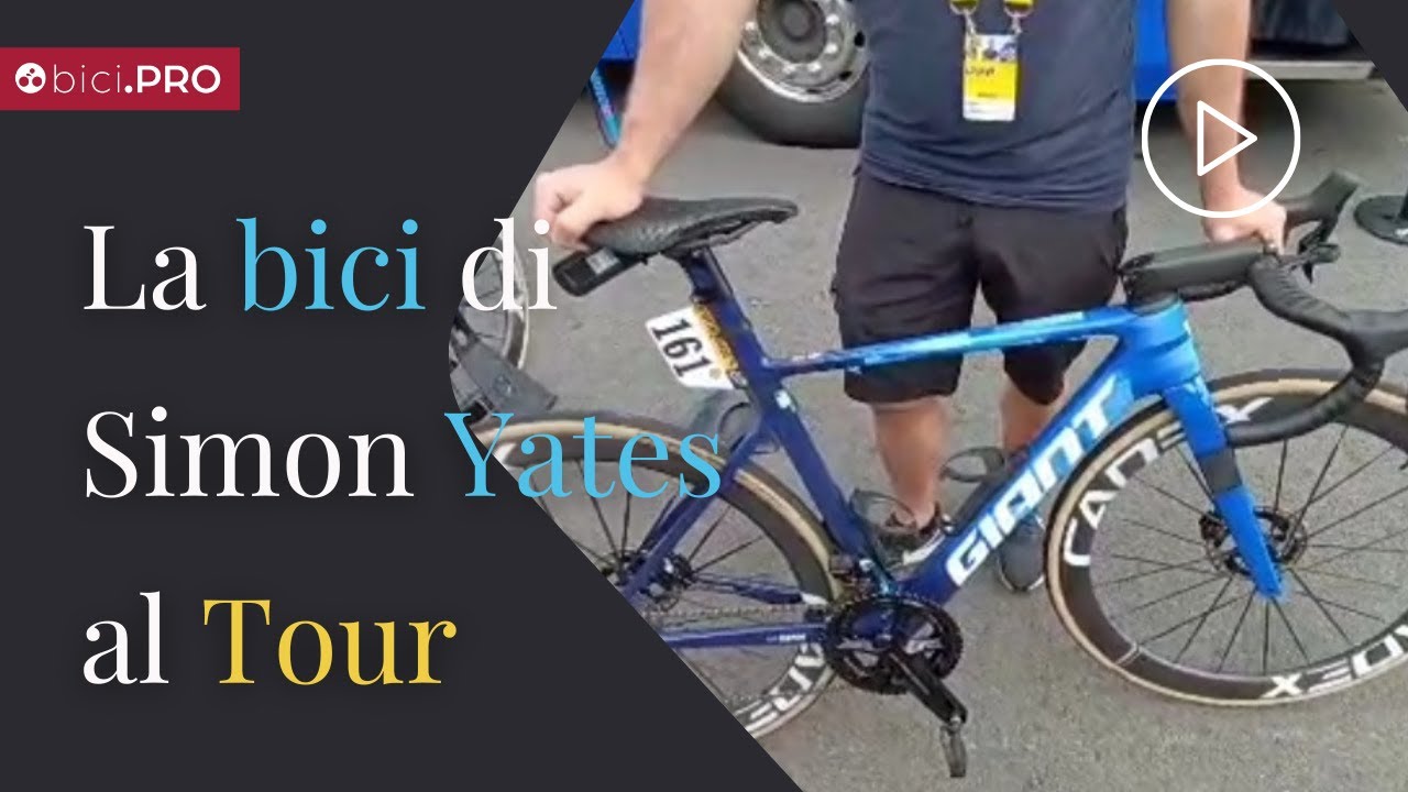 La Giant di Simon Yates al Tour con il meccanico Mattia Romanó - YouTube
