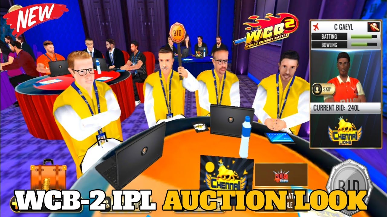 🔥World Cricket Battle-2 IPL Auction First Look | Realistic Faces, Real ...