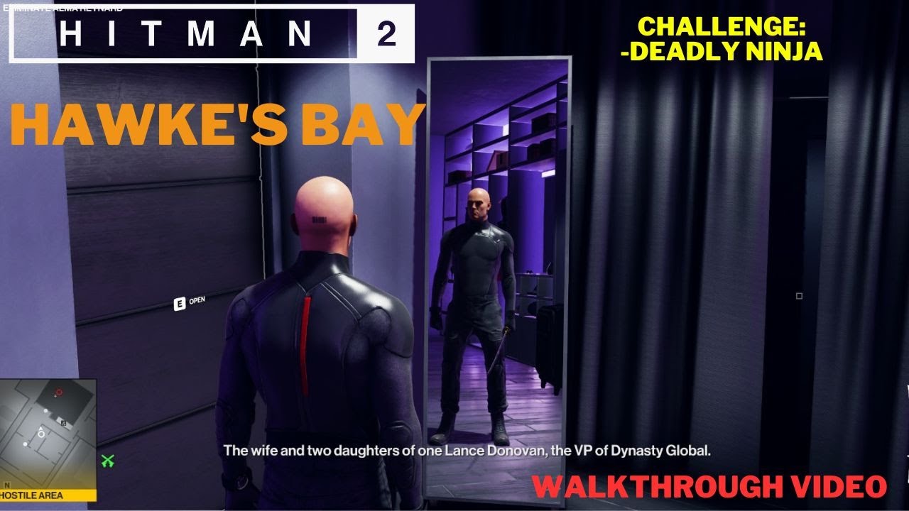 Deadly Ninja - Hitman 2 - Hawke's Bay - Nightcall - Walkthrough Video ...