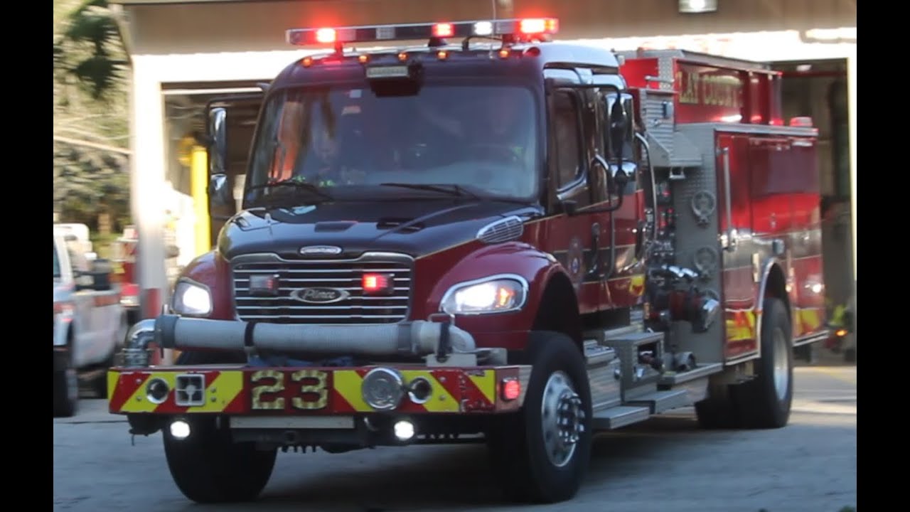 *FULL HOUSE RESPONSE* Clay County Fire Rescue | Station 23 | Responding ...