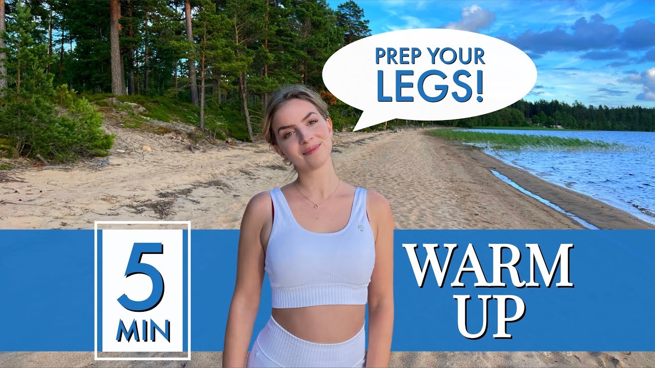 5 MIN LOWER BODY WARM UP for Maximum Efficiency | No Jumping - YouTube
