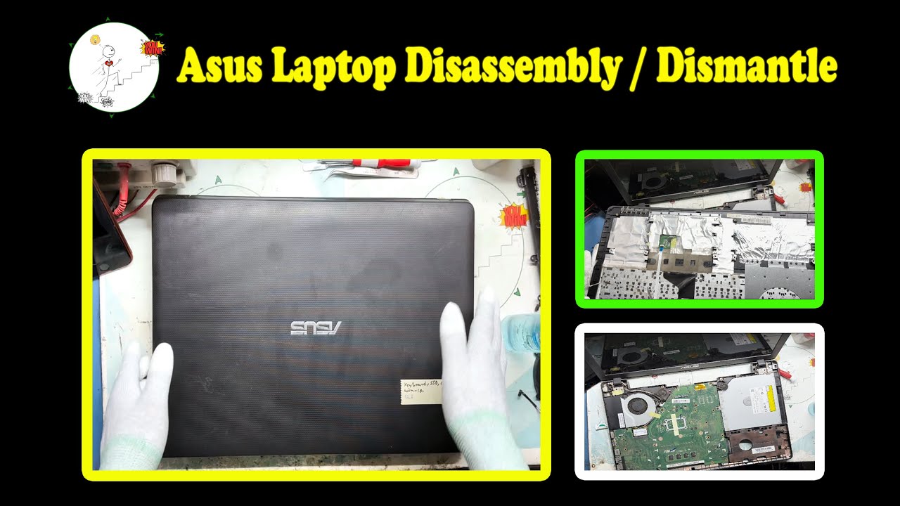 Asus Laptop Disassembly / Dismantle - YouTube
