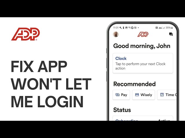 Adp Resource Login Issue Youtube