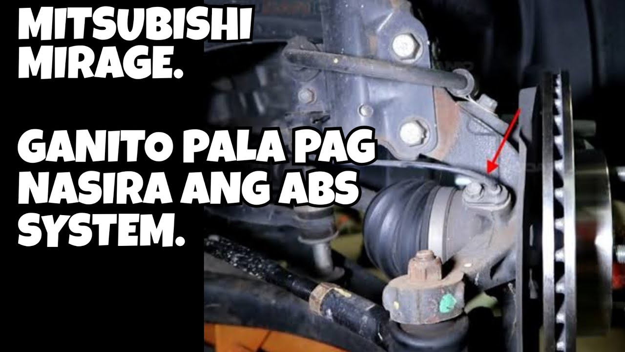 MITSUBISHI MIRAGE // ABS SENSOR ISSUE. - YouTube