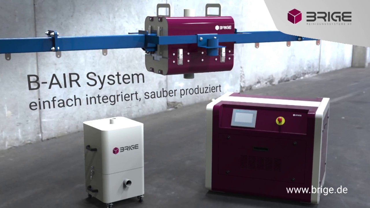 BRIGE B-AIR System - Reinigungssystem per Luft - YouTube