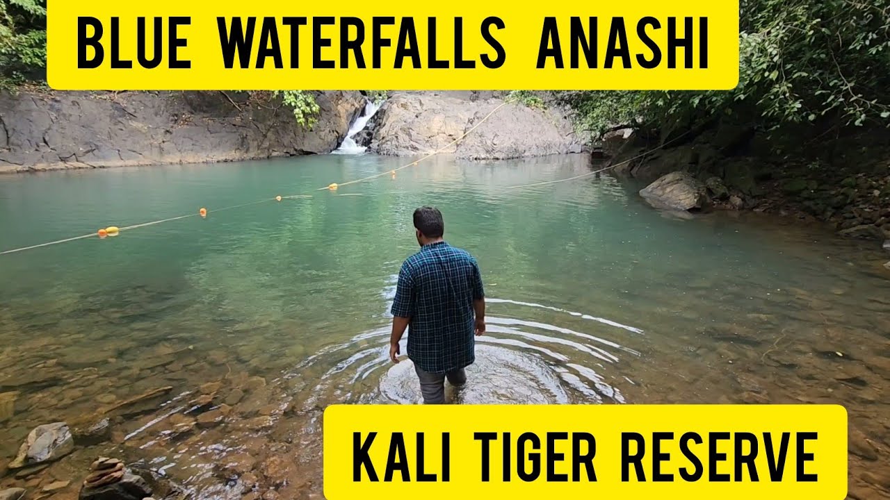 Crystal clear waterfalls near anashi ulavi Karnataka - YouTube