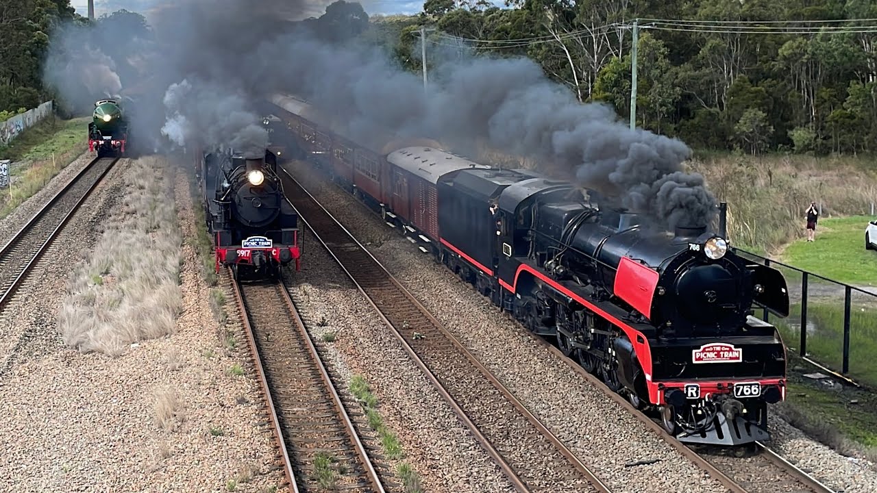 Hunter Valley Steamfest 2023: The Great Train Race - YouTube