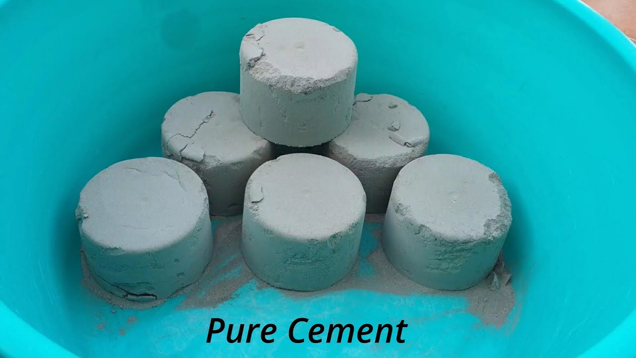 Soft Pure Cement Round Blocks | Satisfying Dry Crumbling # 550 - YouTube