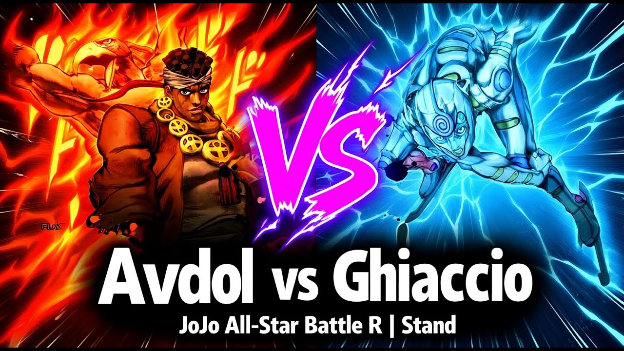 JoJo’s Bizarre Adventure All-Star Battle R | Mohammed Avdol vs Ghiaccio ...