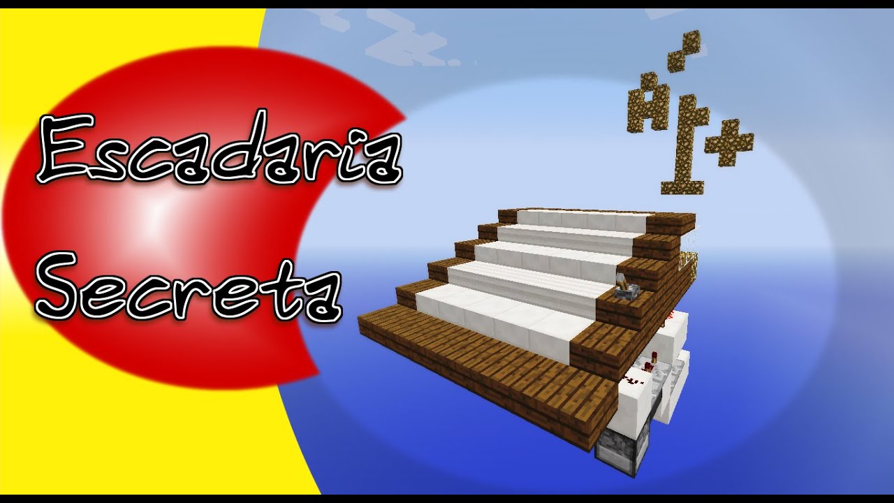 Entrada secreta na escadaria: Expansível & muito compacta! | Minecraft ...