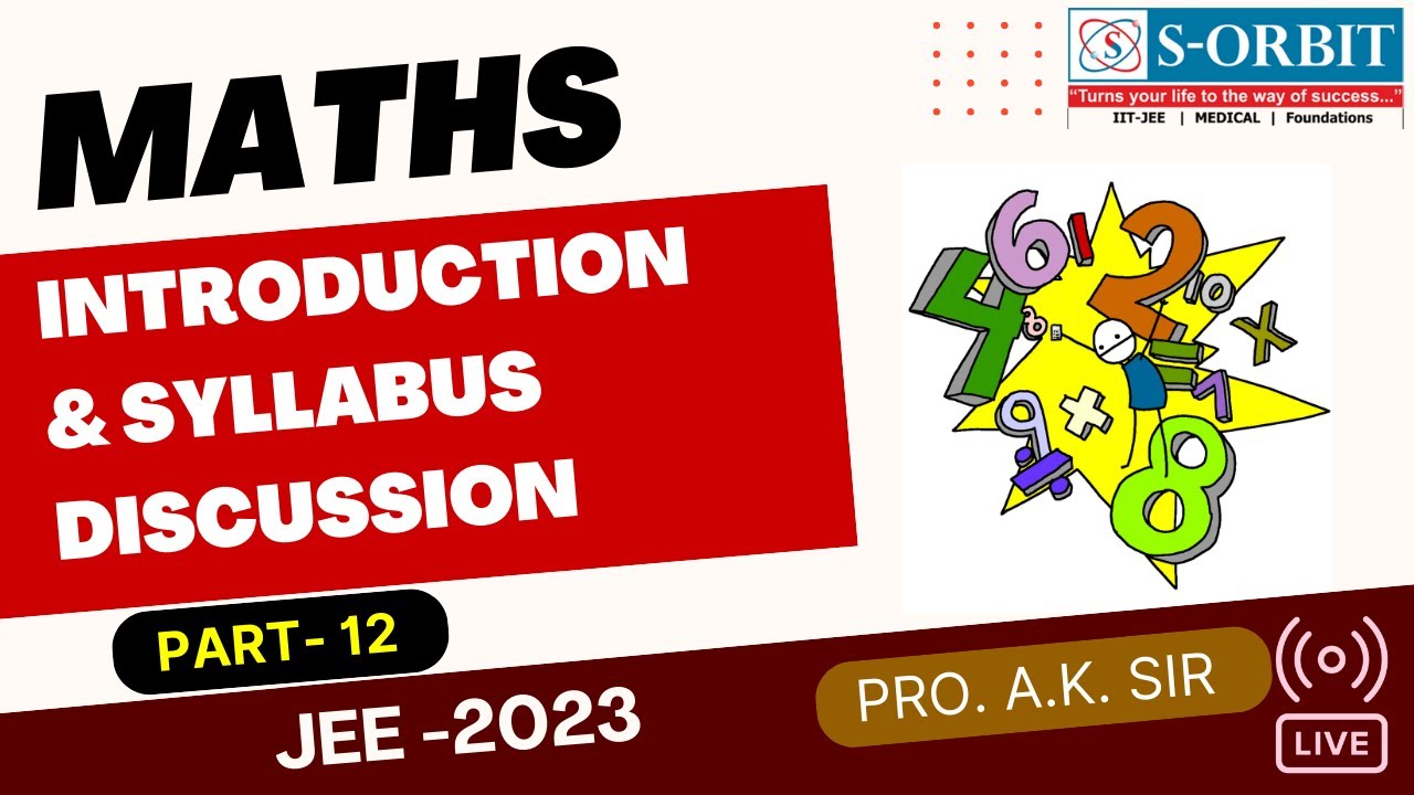 01 MATHS EVENING CLASS (TOPIC- INTRODUCTION AND SYLLABUS DISCUSSION ...