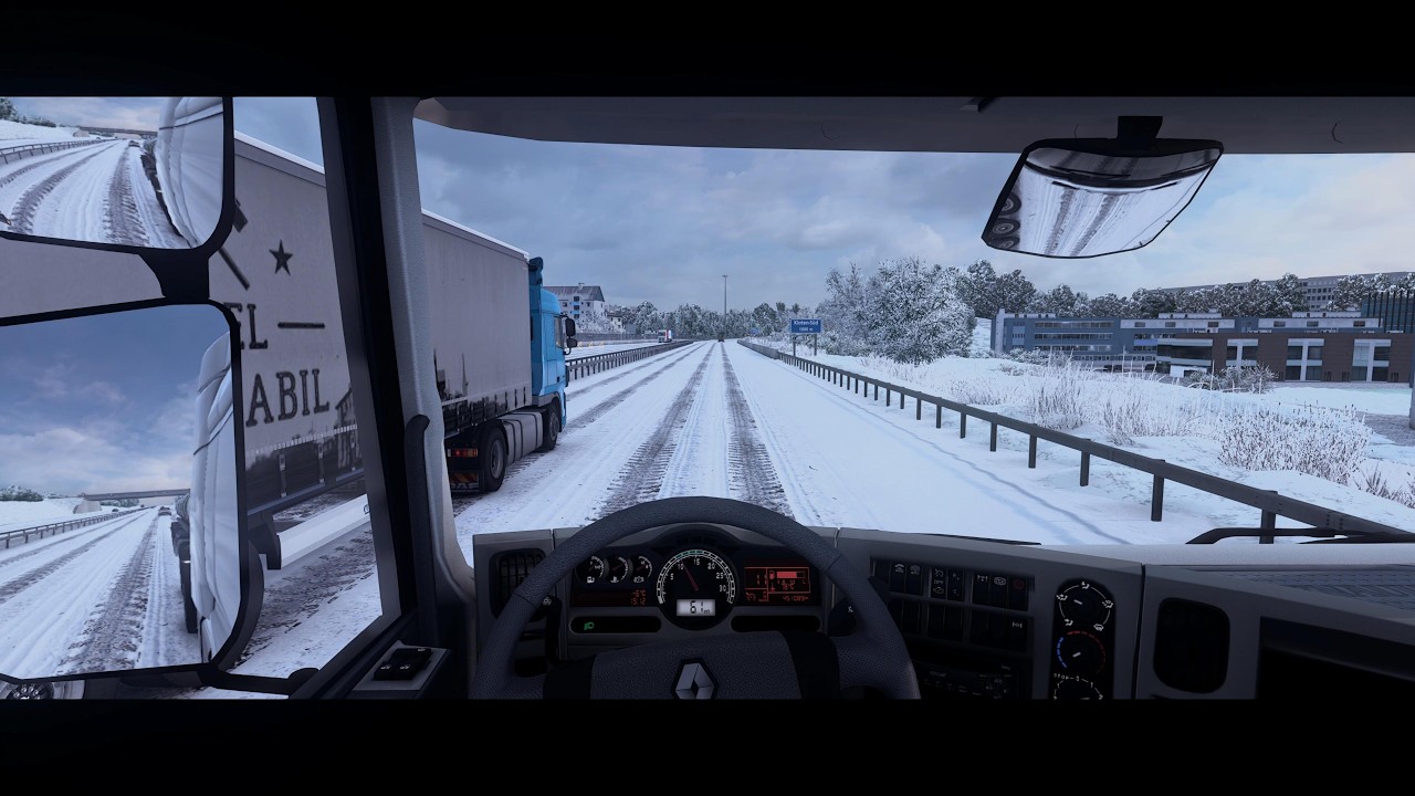 Euro Truck Simulator 2 snow mod | ETS2 Frosty Winter + Reshade - YouTube