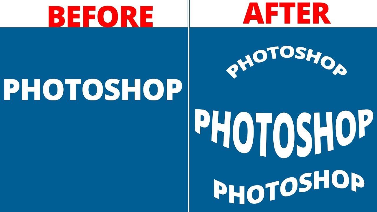 How To Warp Text In Photoshop Cc L 2 Minute Photoshop Tutorial YouTube How To Warp Text In Photoshop Cc L 2 Minute Photoshop Tutorial YouTube