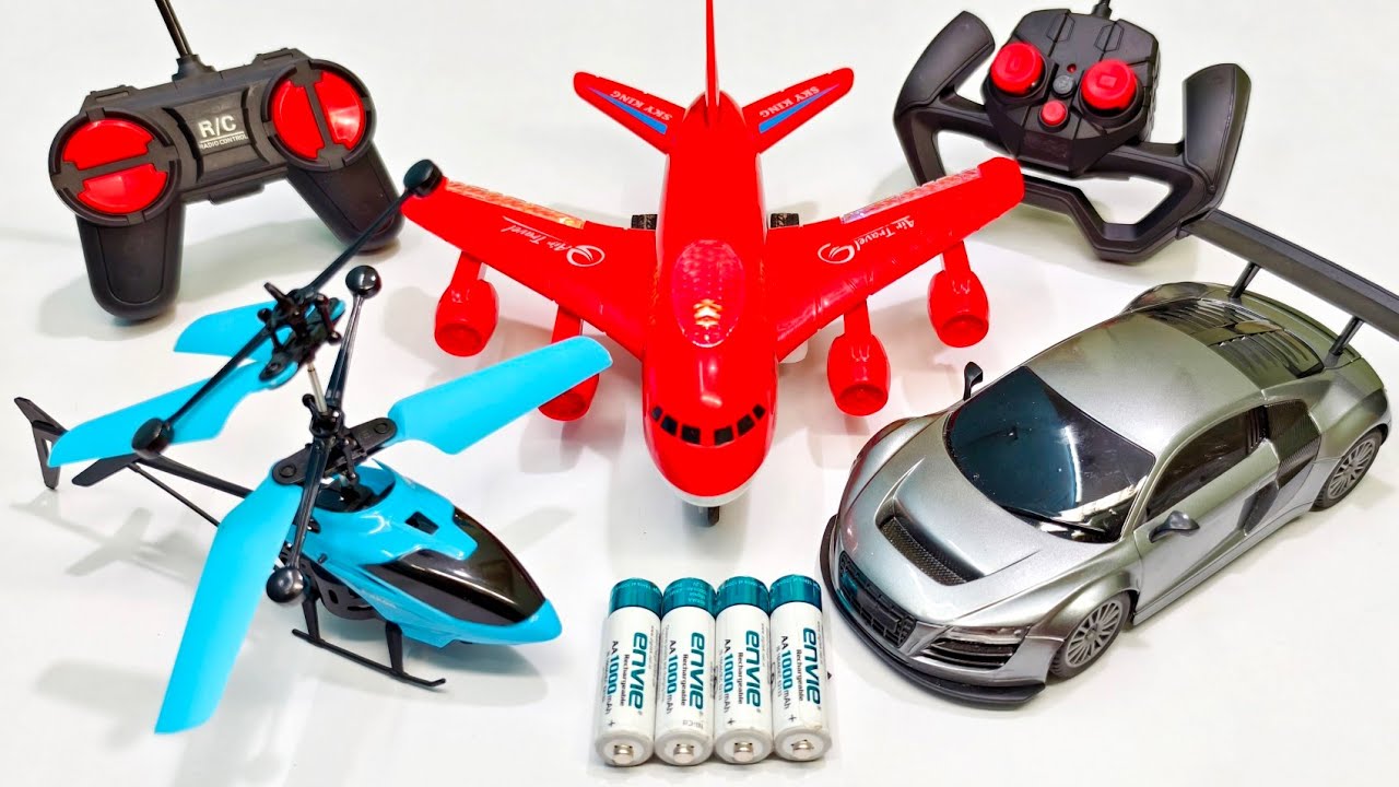 Radio Control Airbus A380 and Remote Control Racing Rc Car Unboxing ...