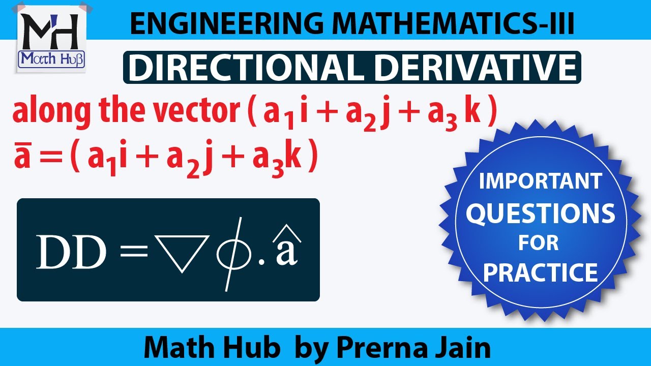 #2-Directional Derivative along the Vector - YouTube