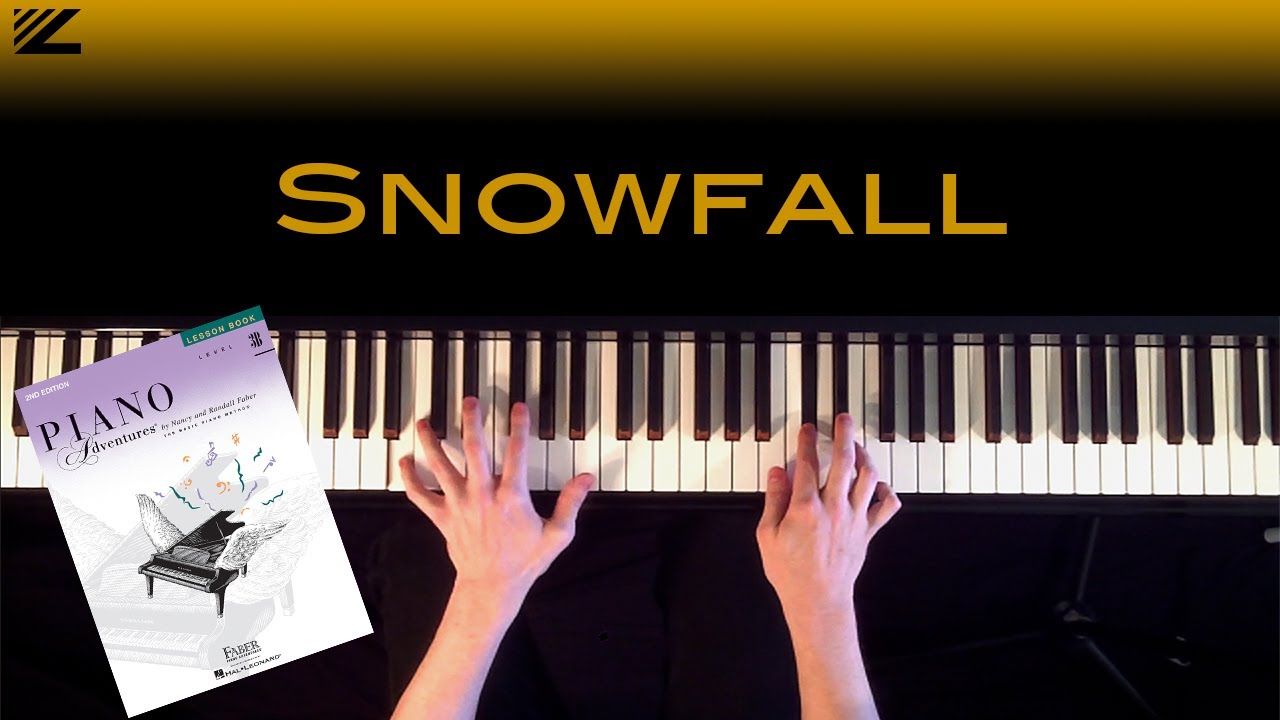 Snowfall - Piano Adventures Level 3B Tutorial - YouTube