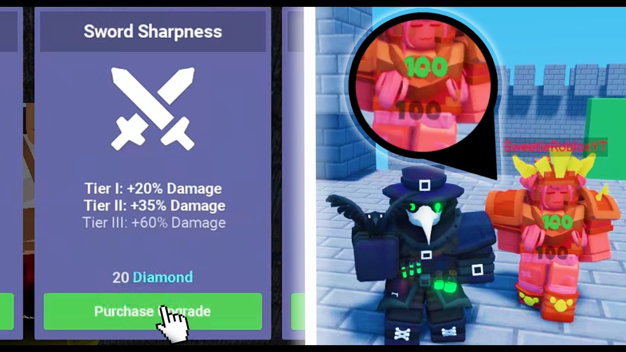 What Does Sword Sharpness Do To The *RAVEN* In ROBLOX BEDWARS? - YouTube